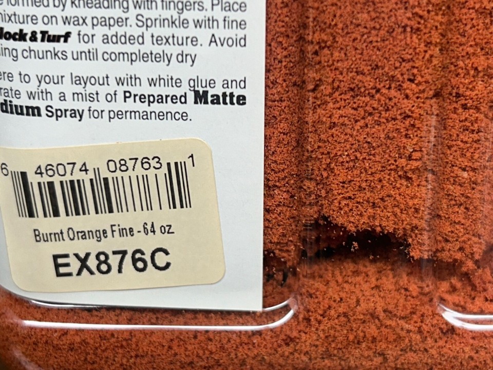 BURNT ORANGE FINE - FLOCK & TURF FOLIAGE 64oz - BLEND- ALL Scale ...