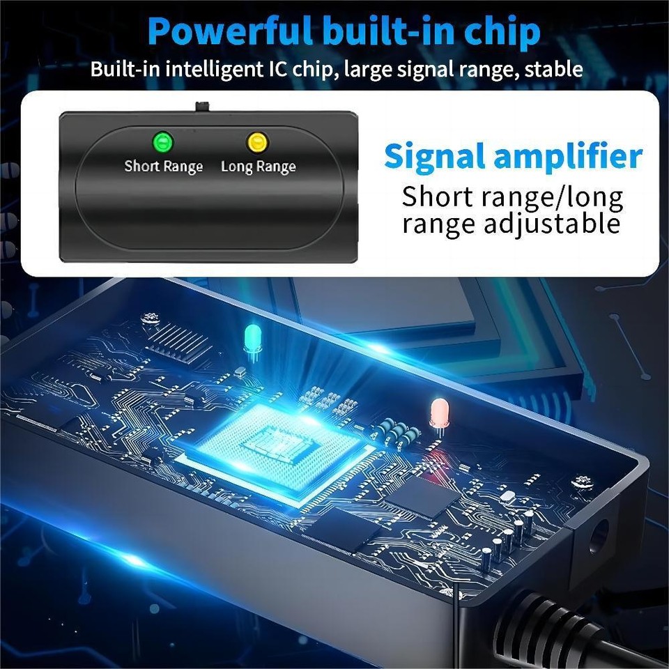 New 4K Rewave Antena, TV Antenna, Suction Cup TV Antenna Plug Play 3m ...