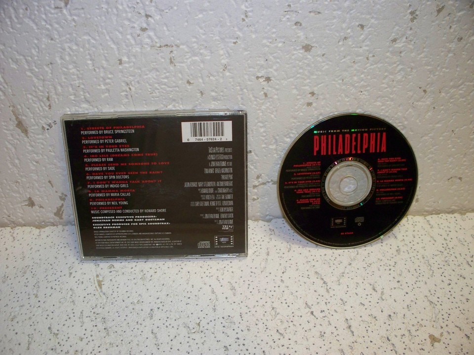 Philadelphia Original Soundtrack CD Out Of Print Compact Disc Bruce ...