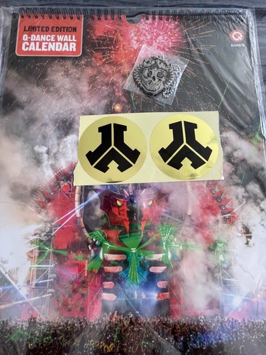 Q Dance DEFQON 1 CALENDAR STICKERS NECKLACE 2015 Festival Memorabilia ...