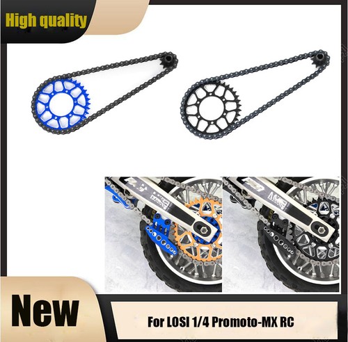 Front Gear 10T Rear Gear 36T Chain For LOSI 1/4 Promoto-MX RC ...