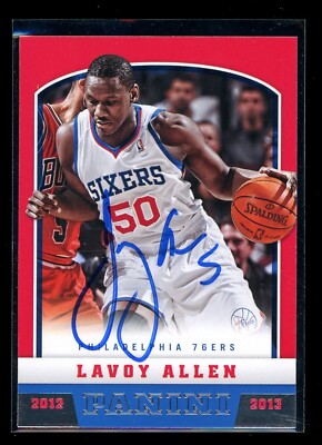 2012-13 Panini LAVOY ALLEN Signed Card autograph AUTO 76ERS PACERS | eBay