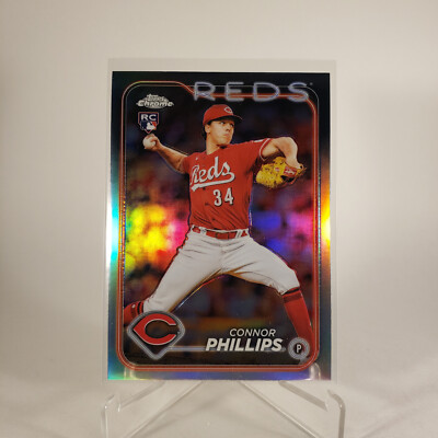 2024 Topps Chrome Refractor #20 Connor Phillips Reds Rookie RC | eBay