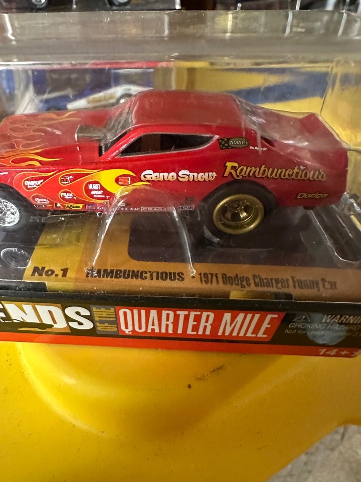 Gene Snow Rambunctious '71 Dodge Charger HO Slot drag car. Auto World 4 ...