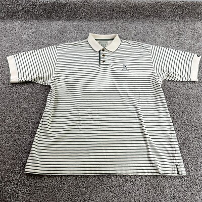 Cutter & Buck Polo Shirt Mens Large Yellow Green Golfer Golf TPC Men ...