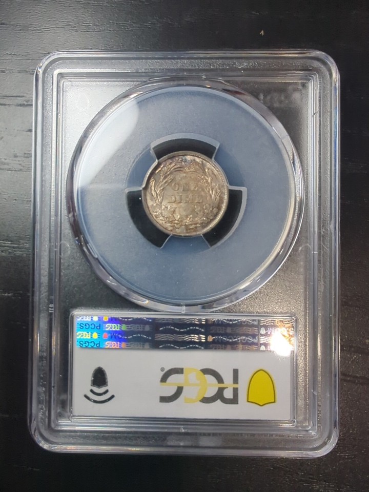 1899 10C BARBER DIME PCGS MS64! Attractive Colorful Toning! | eBay