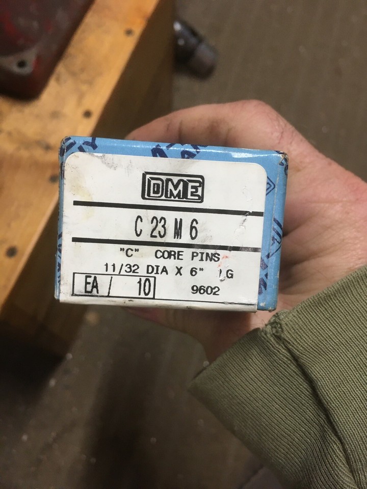 QTY:10 DME C-23 M-6 C Core Pins 11/32” X 6" Die Mold Machinist Tool | eBay