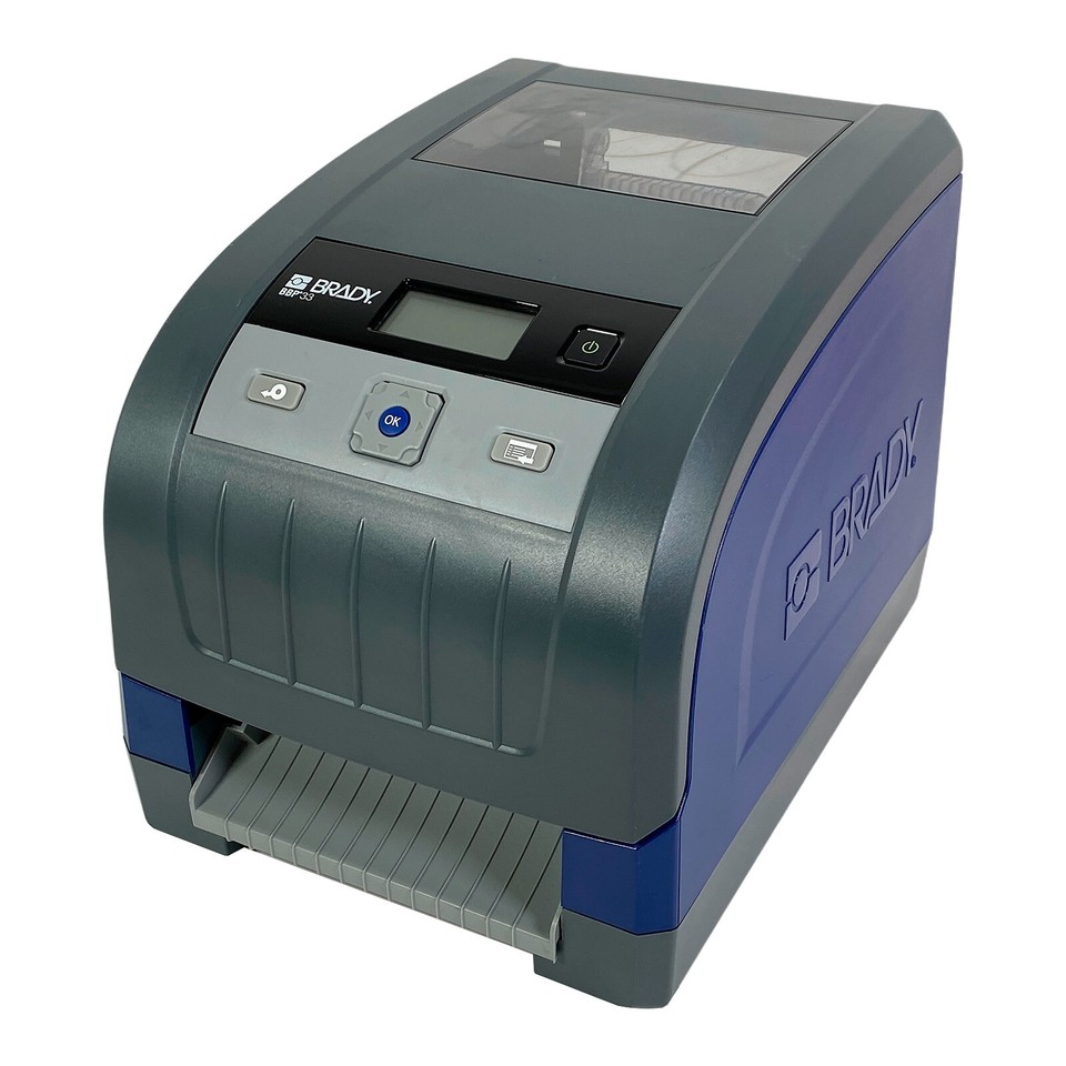BUNDLE Brady BBP33 Thermal Transfer Label Printer 300dpi LAN USB Auto ...