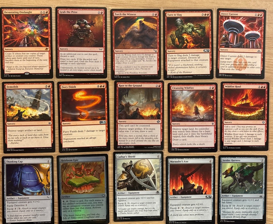 Casual Budget MTG Commander Deck Mono Red Clones W/ Grishnakh, Brash ...