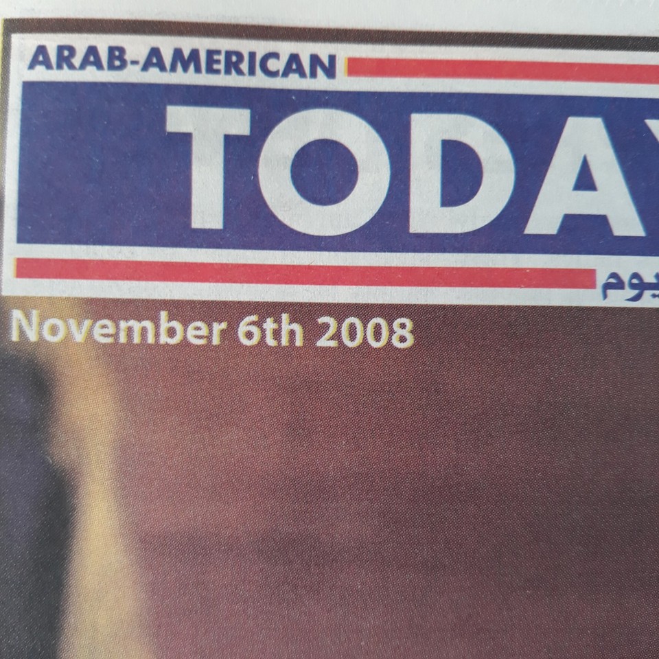 Barack Obama Arab-American TODAY November 6, 2008 Obama's Big Night | eBay