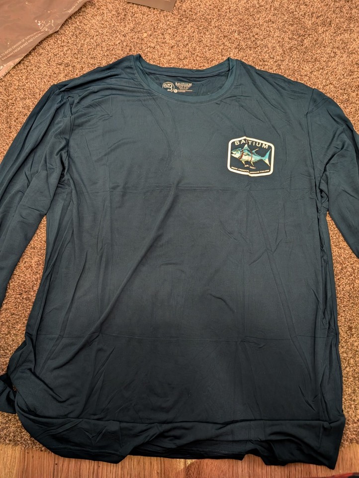 Baitium Deconstructed Series Blue Fin Tuna Long Sleeve XL Fishing Shirt ...