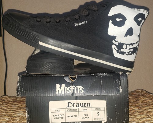 MISFITS DRAVEN Canvas Hi top Retro BLACK Size mens US 9 NOS | eBay