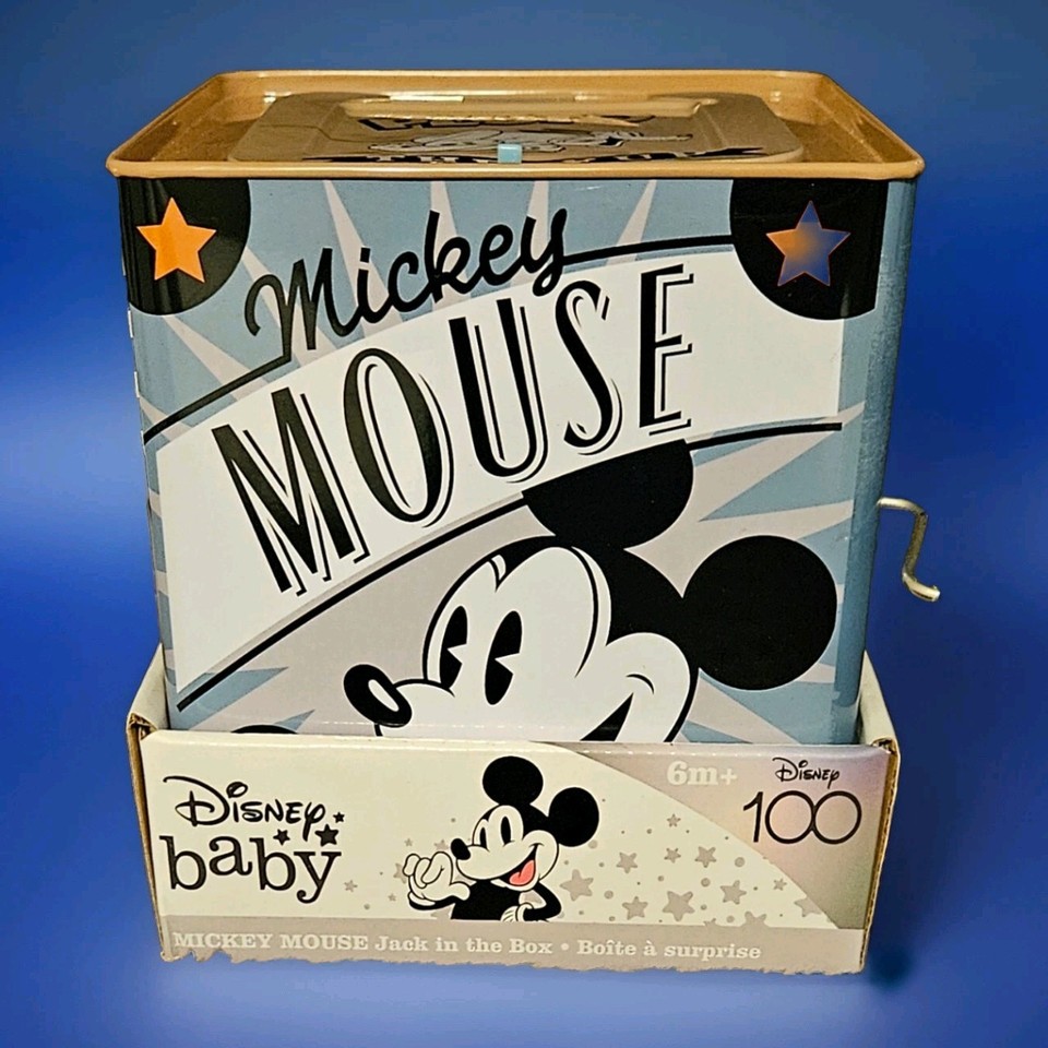'NEW In Box' Disney Baby 'Mickey Mouse' 'Mick in the Box' Musical Toy ...