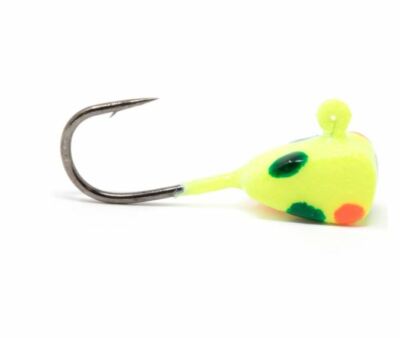 Clam Dave Genz Drop Kick 3/64 oz Glow Chart Wonderbread Tungsten Ice ...