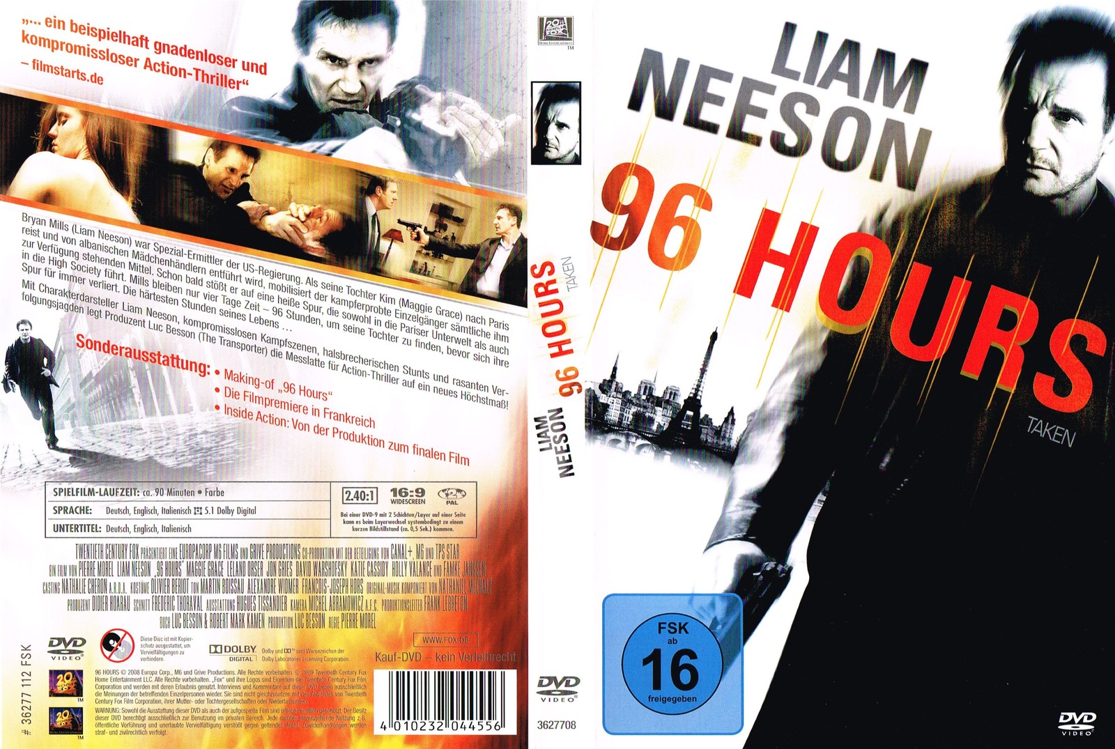 (DVD) 96 Hours - Liam Neeson, Maggie Grace, Famke Janssen, Xander ...