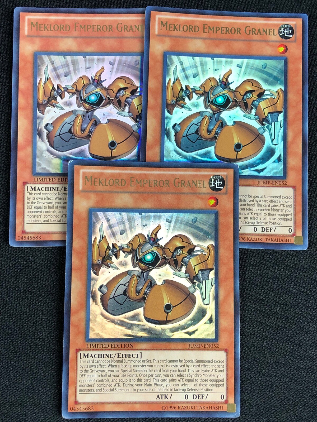 YUGIOH MEKLORD EMPEROR GRANEL JUMP-EN052 ULTRA X3 PLAY/WEAR | eBay