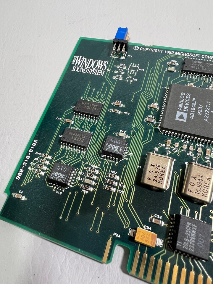 Vintage Microsoft Windows Sound System ISA Sound Card | eBay