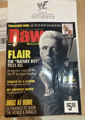 WWF Program Raw Magazine March 2002 With Match Listing | eBay
