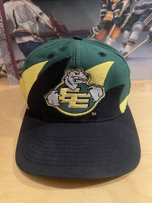 90s Vintage Edmonton Eskimos Logo Athletic Double Sharktooth SnapBack ...