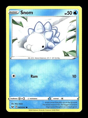 Pokemon Sword & Shield Base Set Snom 063/202 | eBay