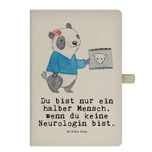 DIN A6 Baumwoll Notizbuch Neurologin mit Herz - Geschenk Neurologie ...