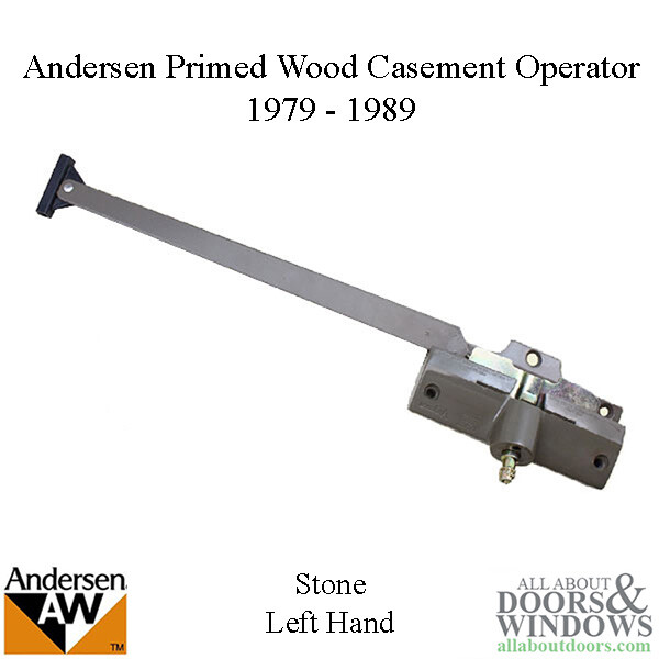 Andersen Casement Window Operator Left Primed Wood Casement Window 1979 ...