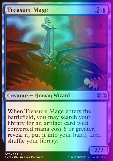 MTG Magic the Gathering Treasure Mage (73/503) Double Masters NM FOIL ...