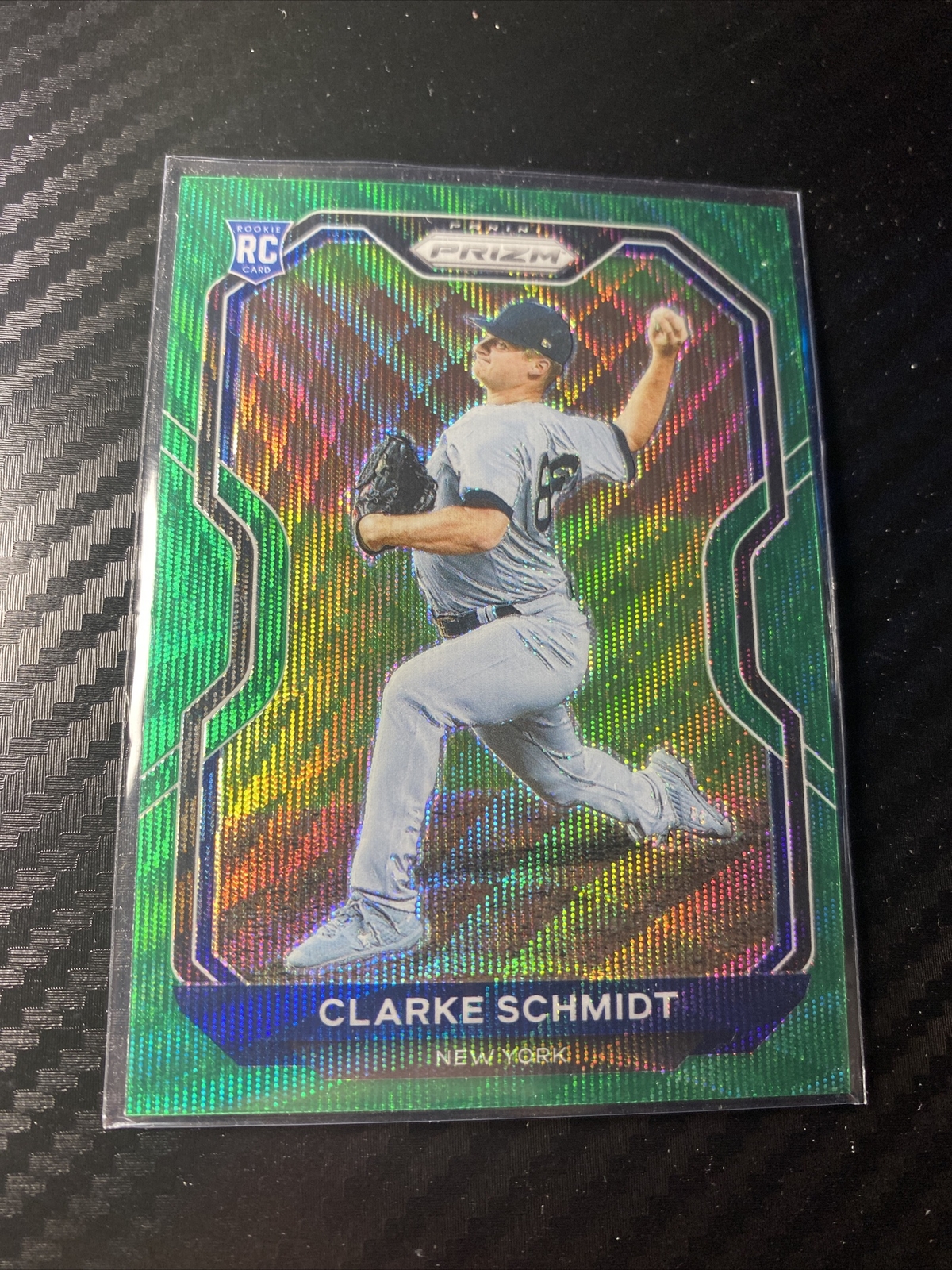 2021 Prizm Clarke Schmidt GREEN Wave Prizm Rookie RC #75 Yankees T948 ...