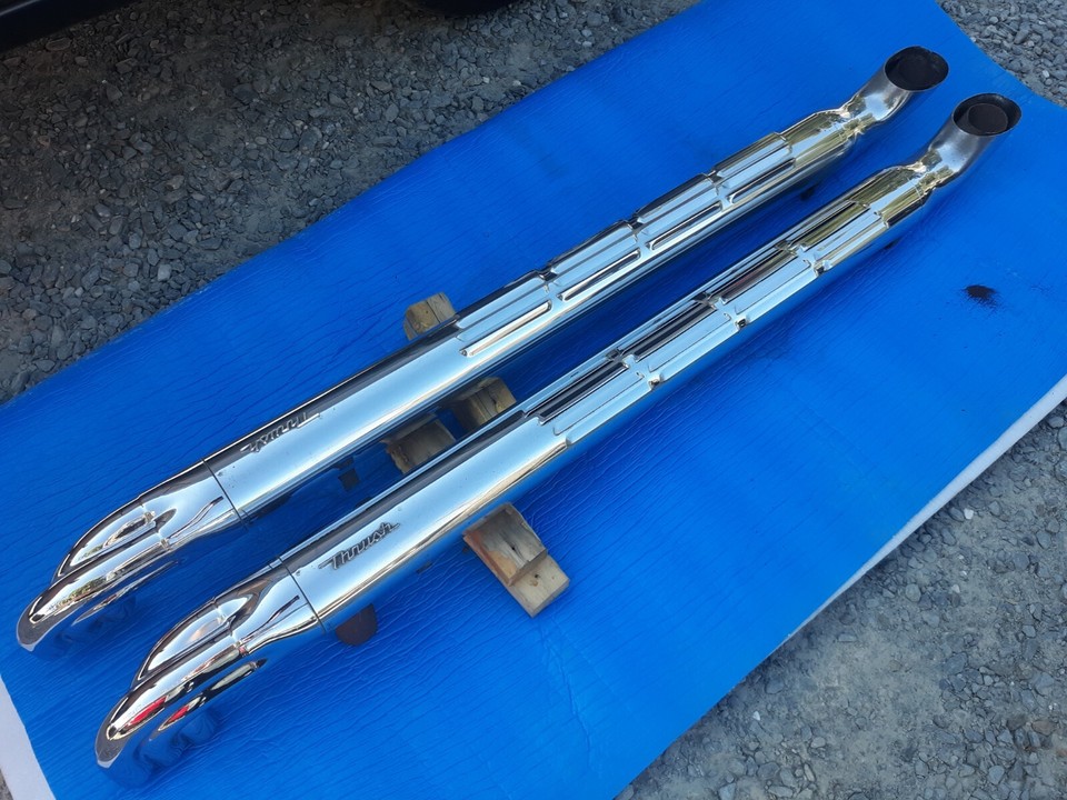 THRUSH Chrome Exhaust Side Pipes | Universal Fitment | Aftermarket ...