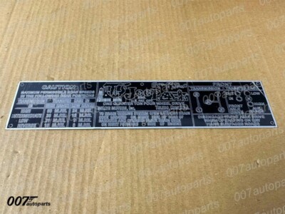 Aluminium Made -Dash Data Plate Fits Willys jeep CJ2A CJ3A CJ3B (P88 ...