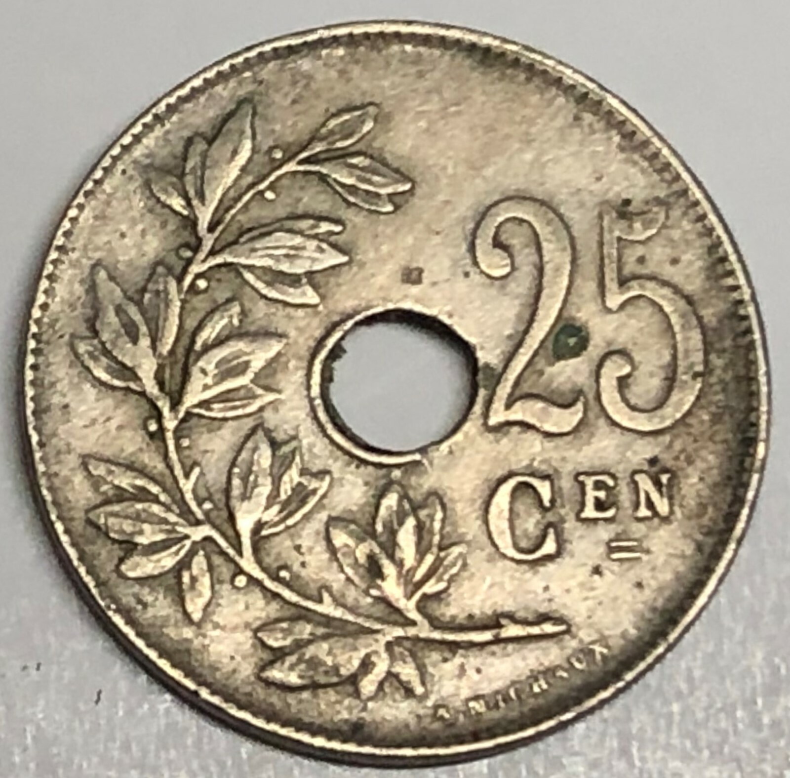 # C1125 BELGIUM COIN, 25 CENTIMES 1922 | eBay