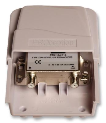 PROCEPTION - Screened Masthead Amplifier 1 Input 1 Output 9dB Low-Noise ...