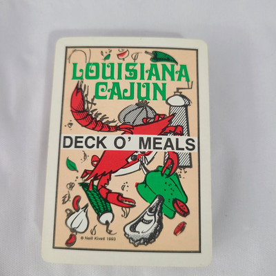 Louisiana Cajun Deck O' Meals Recipe Playing Cards 52 Different Creole ...