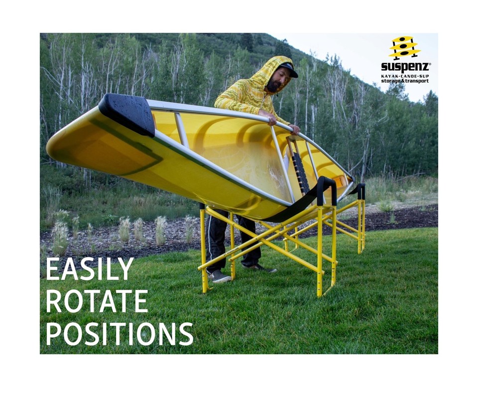 Suspenz Kayak Canoe Stands Foldable, Portable, Big Catch Super Duty ...