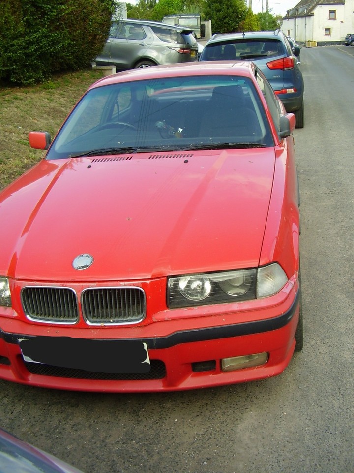 BMW E36 M REG 1994 COUPE IN HELLROT RED 2.0L MANUAL PETROL 6 CYLINDER M ...