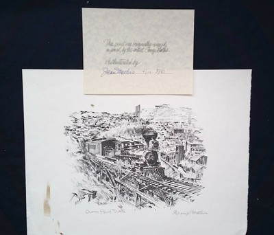 George Mathis Authenticated Print of Original "Crown Point Trestle ...