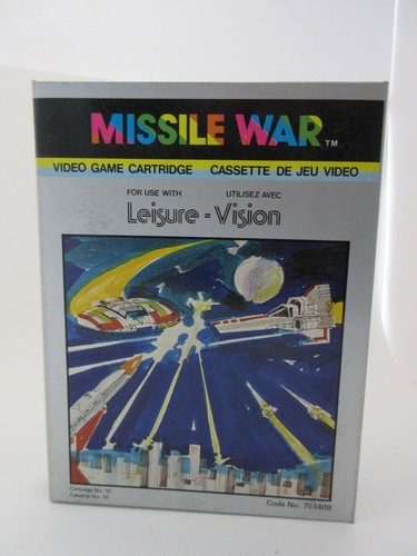 Old Vintage 1982 Leisure Vision Missile War Canadian Variant Video Game ...