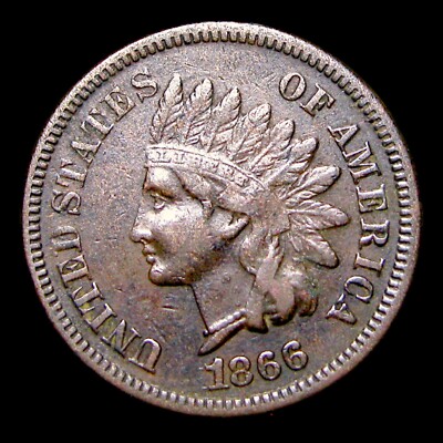 1866 Indian Cent Penny ---- Nice Details Coin ---- #764D | eBay