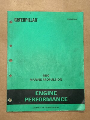CAT Caterpillar 3500 Series Marine Propulsion Engine Performance FEB ...