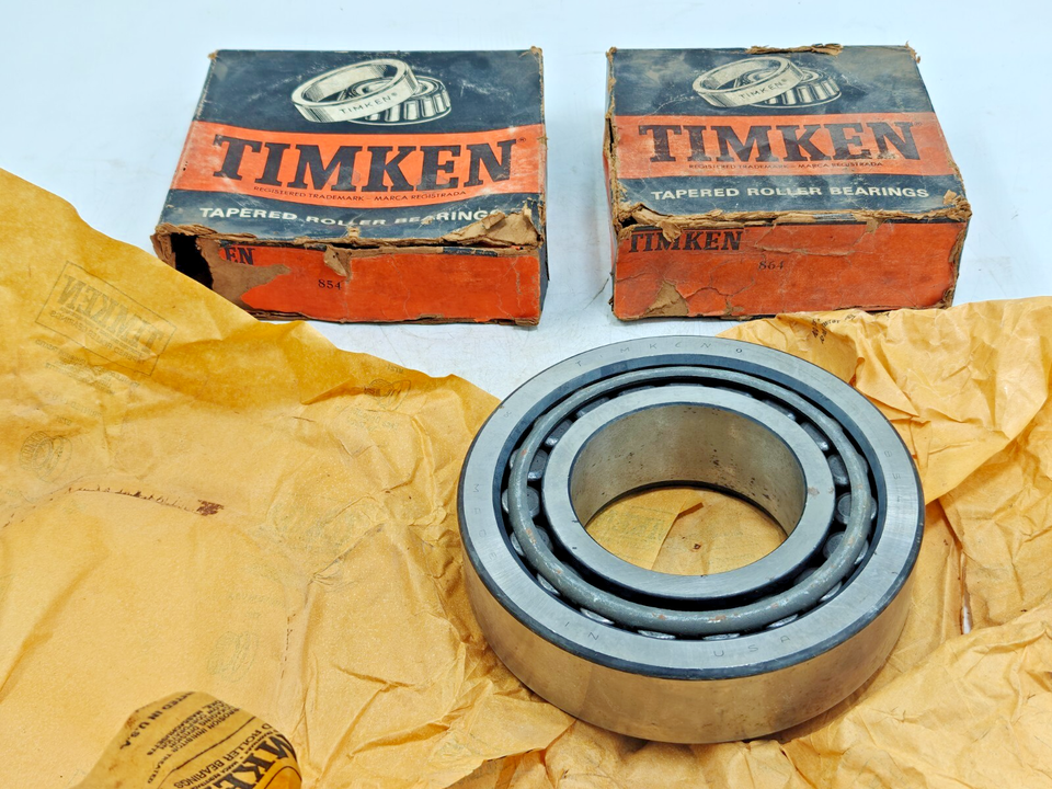 864/854 Timken New Tapered Roller Bearing Cone&Cup 3 3/4" ID Timken 864 ...