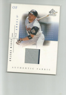 2001 SP GAME USED EDITION AUTHENTIC FABRIC #DE DARIN ERSTAD | eBay