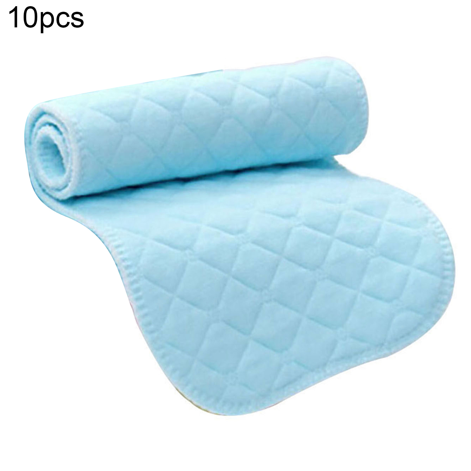 10 Pcs Napkin Three Layers Absorbent Soft Cloth Diapers Inserts Liner ...