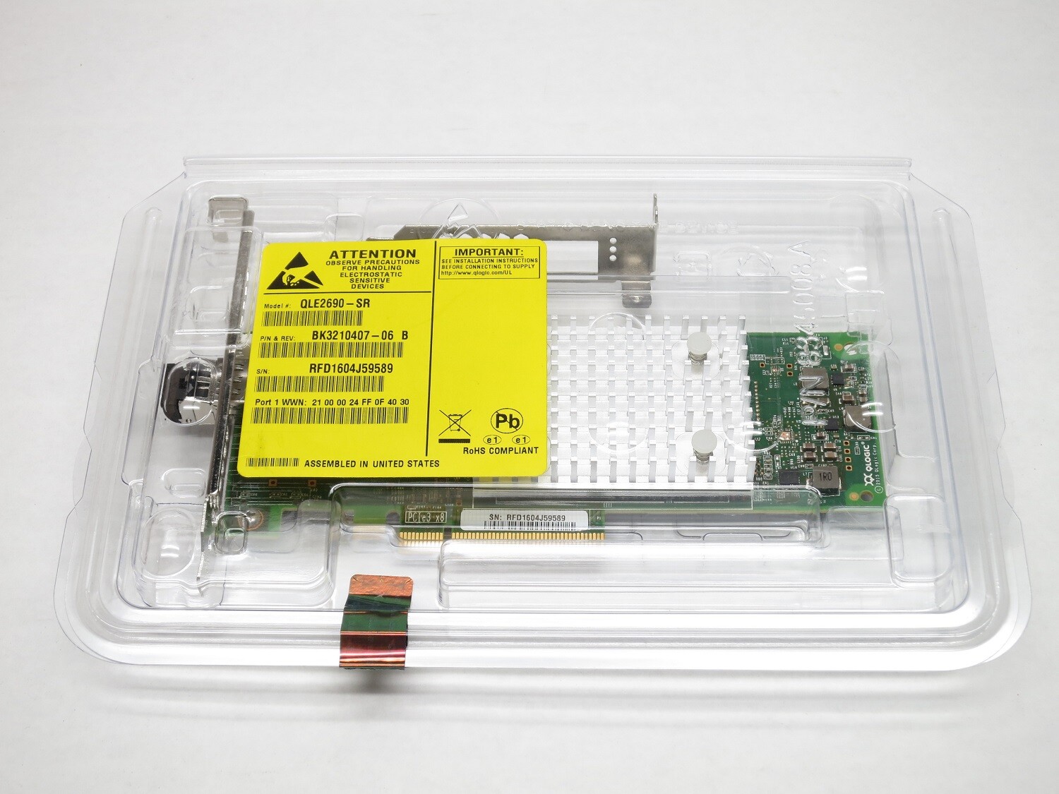 QLE2690-SR-CK QLOGIC/MARVELL 16GB FC SINGLE PORT PCIE 3.0 X1 SFP HBA | eBay
