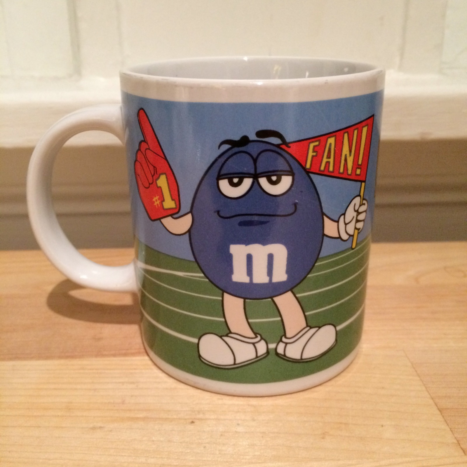 M&Ms Mars Football Cheerleading Coffee Mug - M&M Cartoon Characters ...