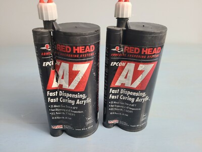 Red Head A7 Epcon Adhesive Anchoring Systems 28fl Oz Lot Of 2 | eBay