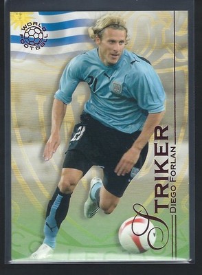 RARE 2008 FUTERA WORLD FOOTBALL - DIEGO FORLAN - URUGUAY - L/E RUBY ...
