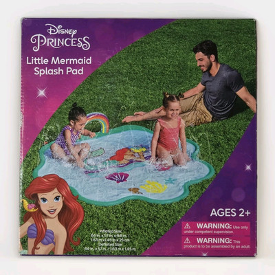 Disney Princess Ariel The Little Mermaid 57"x 64" Splash Pad Pool ...