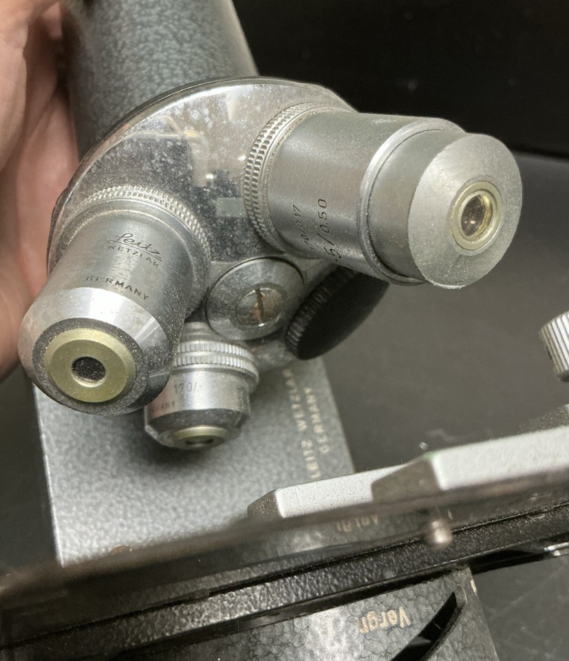 Vintage Leitz Wetzlar Microscope Attachment for Prado Projector | eBay