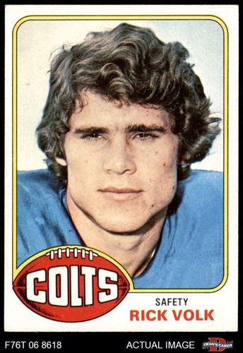 1976 Topps #371 Rick Volk Colts Michigan 7.5 - NM+ | eBay