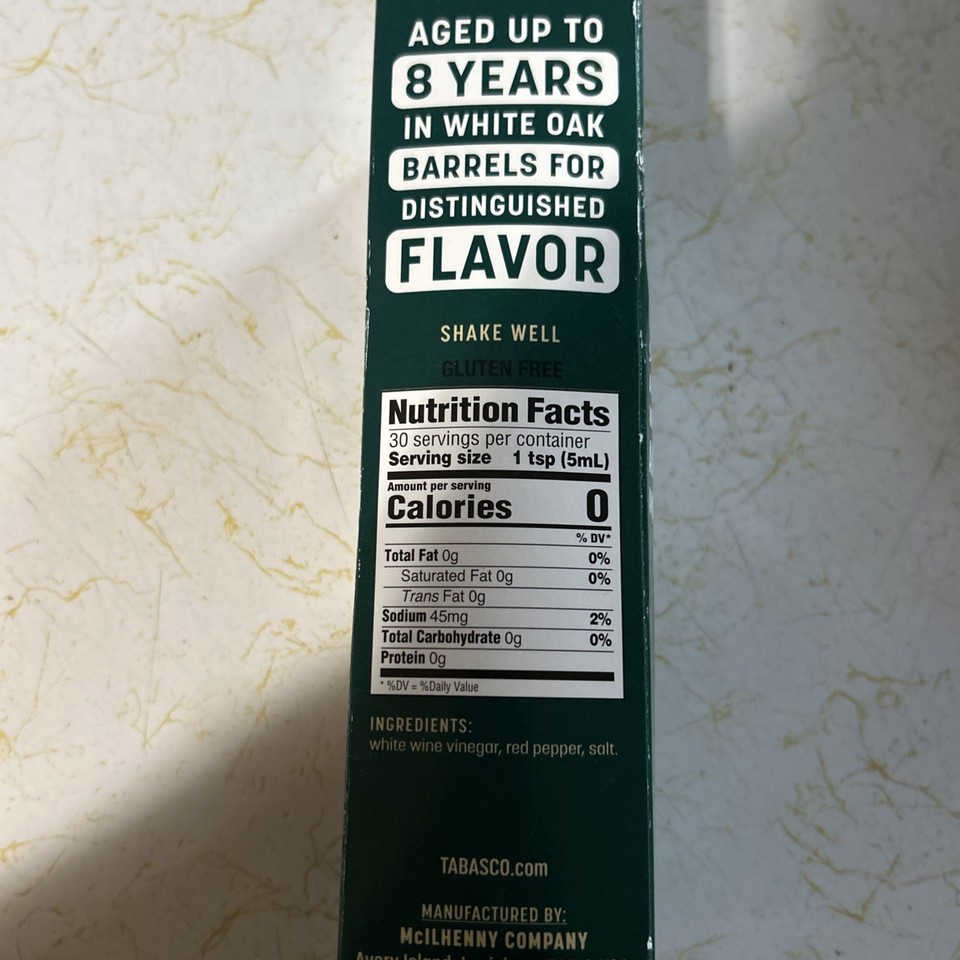 tabasco family reserve 5fl Oz | eBay